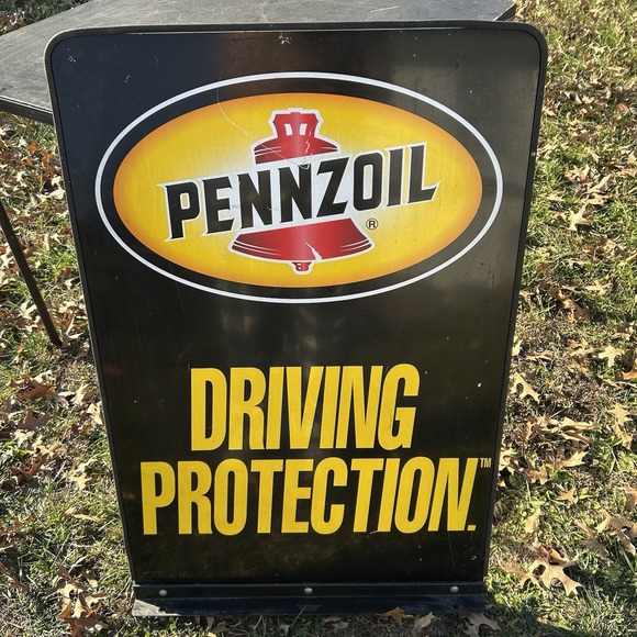 PENNZOIL | Other | Pennzoil Driving Protection Curb Sign W Stand ...